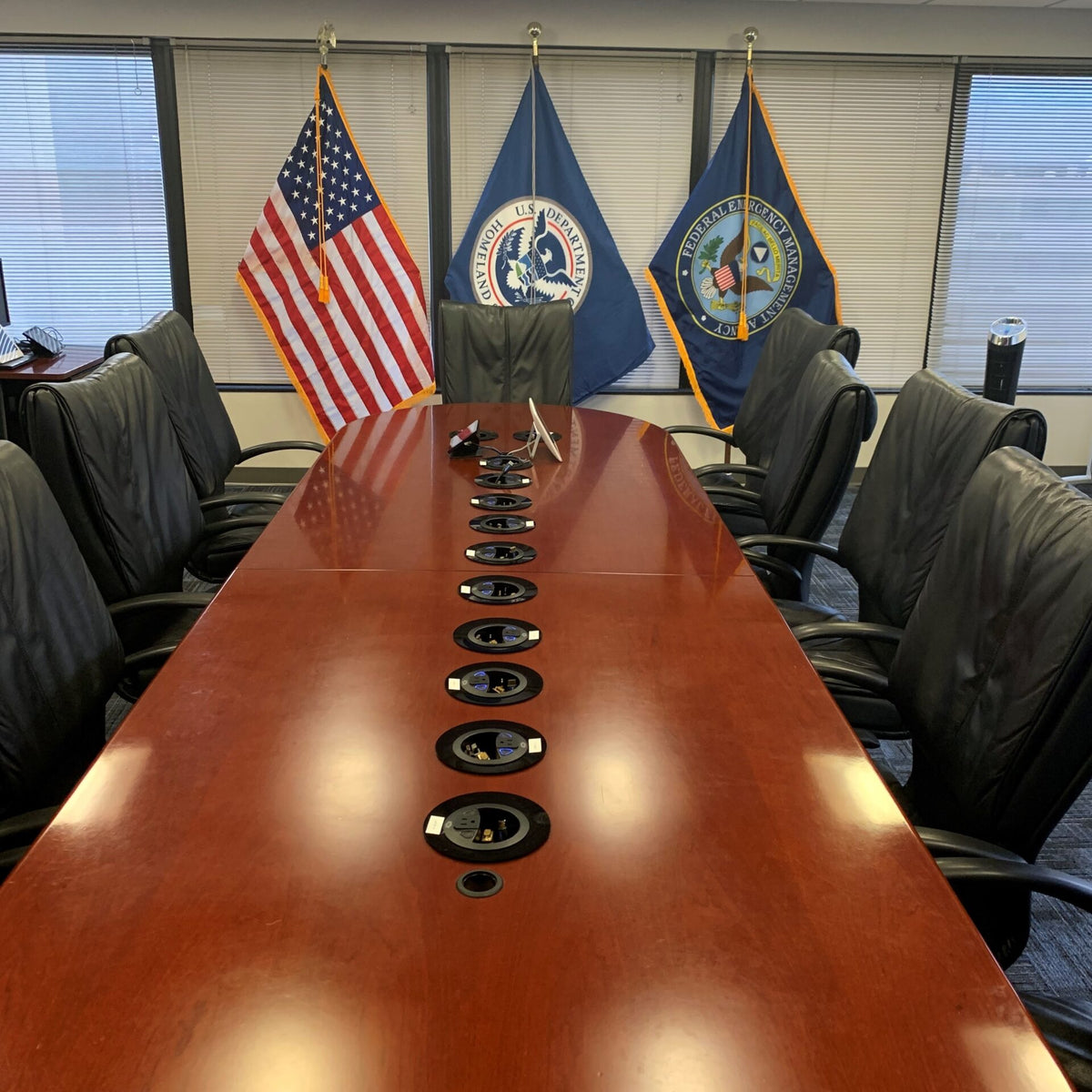 FEMA Flag Set - Gold Adjustable Flagpole – Flags USA