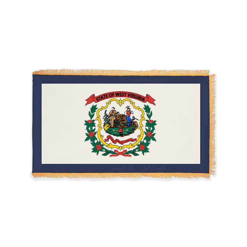 West Virginia State Flag – With Fringe (Indoor Use) | Made in the USA ...