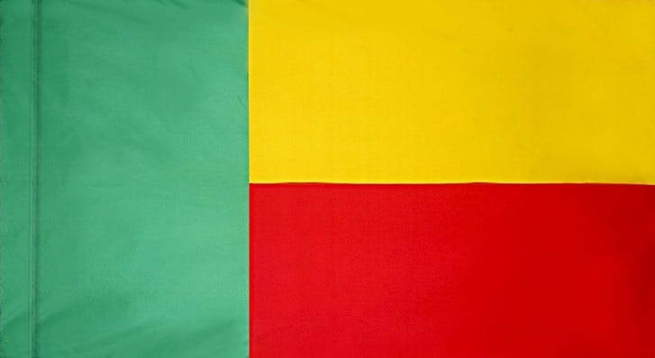 Benin Flag with Pole Sleeve - For Indoor Use – Flags USA