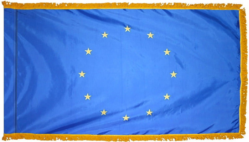 European Union Flag with Fringe - For Indoor Use – Flags USA