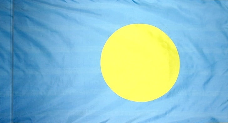 Palau Flag with Pole Sleeve - For Indoor Use – Flags USA